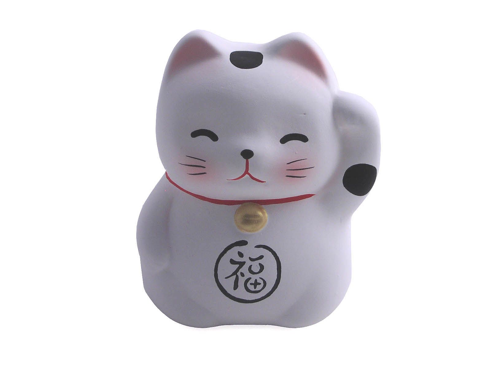 Left Paw Raised Japanese Lucky Cats (Maneki Neko)