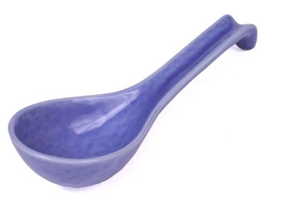 Light Blue Ceramic Soup Spoon