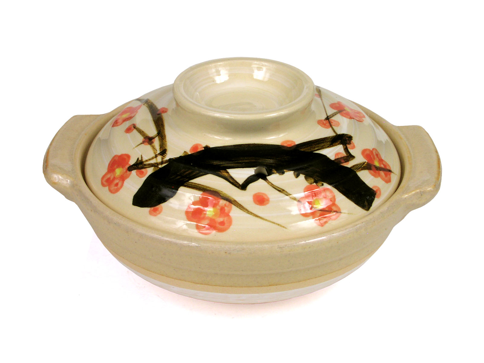 Medium-Size Cherry Blossom Donabe Clay Pot Cookware