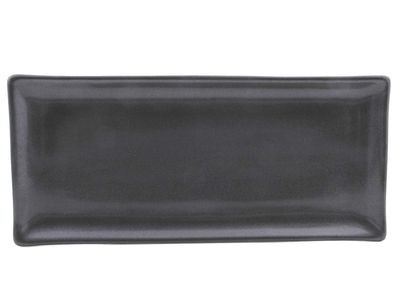 Medium Size Rectangular Plate - Black Alloy