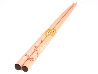 Pastel Peach Tropical Cherry Blossom Chopsticks