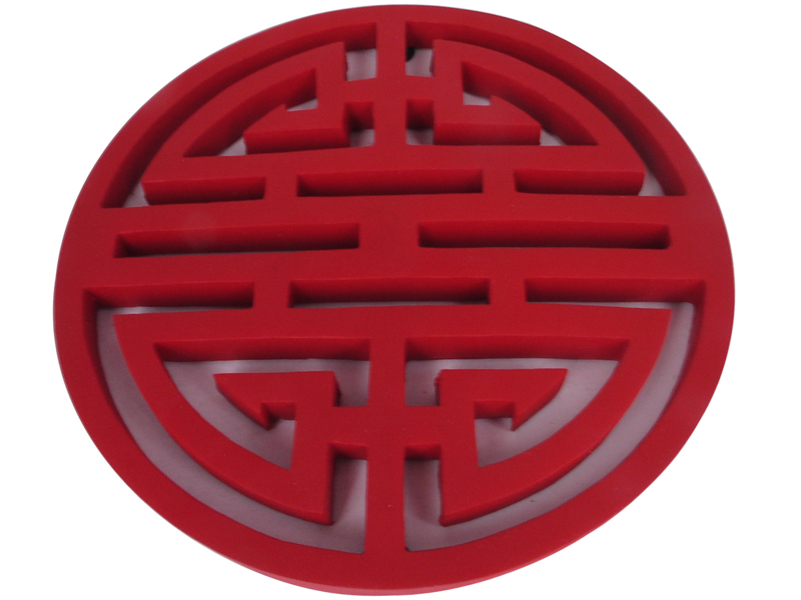 Red Kanji Longevity Character Trivet