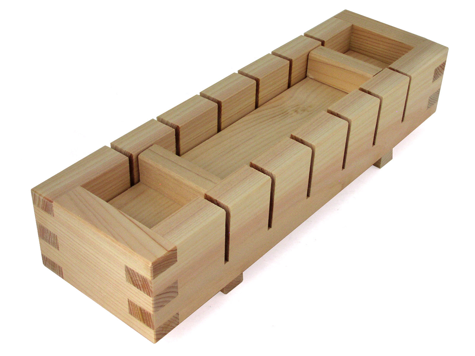 Three Piece Japanese Wooden Sushi Mold