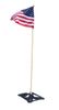 Magnetic Base with Pole and Display Flag|FlagsOnCars.com