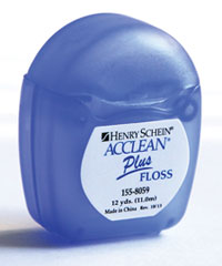 Acclean Plus Dental Floss Unflavored 12yd 36/Bx HS FL-026