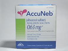 ACCUNEB INHALATION SOLUTION STERILE , 0.63/3ML/VIAL , 25X3ML