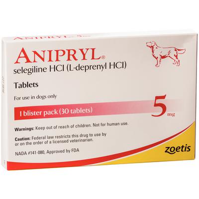 Anipryl Tablets 5 mg - 30/Bottle ZOETIS 10000281