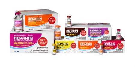 Anticoagulant Heparin Sodium, Porcine 20,000 U / mL Intravenous or ...