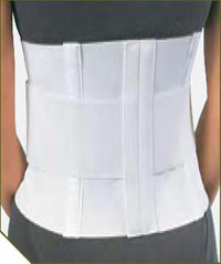 Back Support Lumbar 2XL Procare Elastic 10" White DJO 79-89009