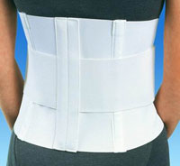 Back Support Lumbar XL Procare Elastic 10" White DJO 79-89008