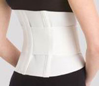 Back Support Sacro-Lumbar Orthopedic Procare Elastic 3XL White 10" 55 ...