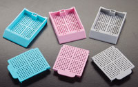 Biopsy Cassette Micromesh Green 1000/Case Simport M507-4