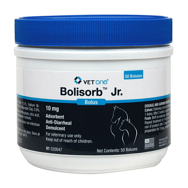 Bolisorb Jr. Bolus 10gm, Absorbent Anti-Diarrheal Demulcent, 50 Count ...