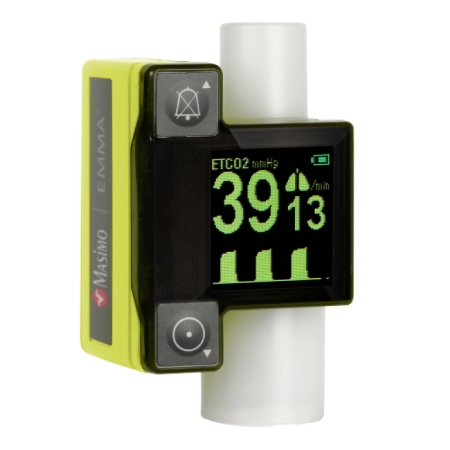 Capnograph Emergency EMMA Portable Kit Real Time With mmHg/Case/Lanyard ...