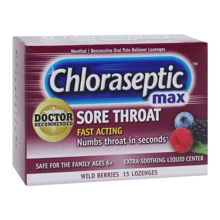 Chloraseptic Lozenges Max Strength Berry 15/Box, 36 BX/Case Medtech ...