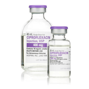 Ciprofloxacin Lactate 10 mg / mL Intravenous Injection Single Dose Vial ...
