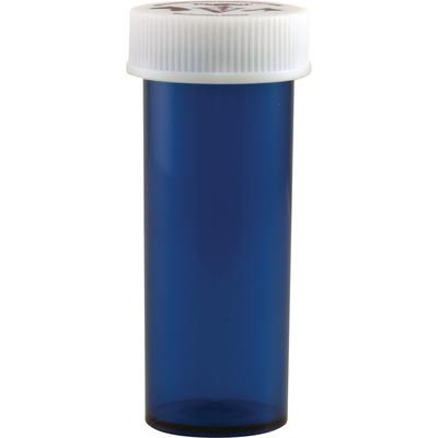 Cobalt Blue Plastic Prescription Vials 6 Dram, 600/Pkg Push and Turn ...