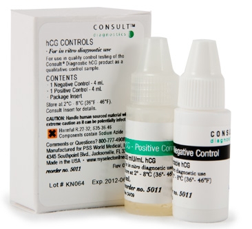 CONSULT hCG Urine Control Solution, Positive and Negative Pregnancy ...