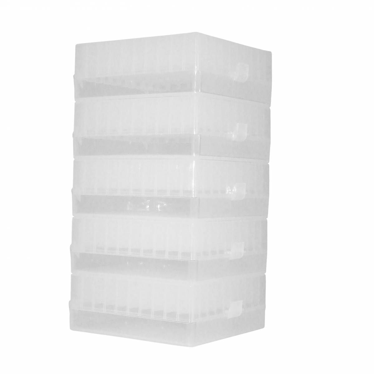 Cryogenic Storage Box, Hinged Lid, 100 Tube Capacity, Natural Color, 5 ...