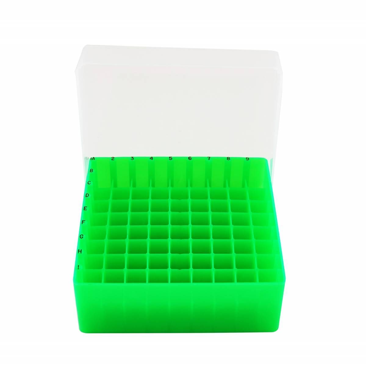 Cryogenic Storage Racks, 81 Tube Capacity, Green, 2 per Case RP-145630G