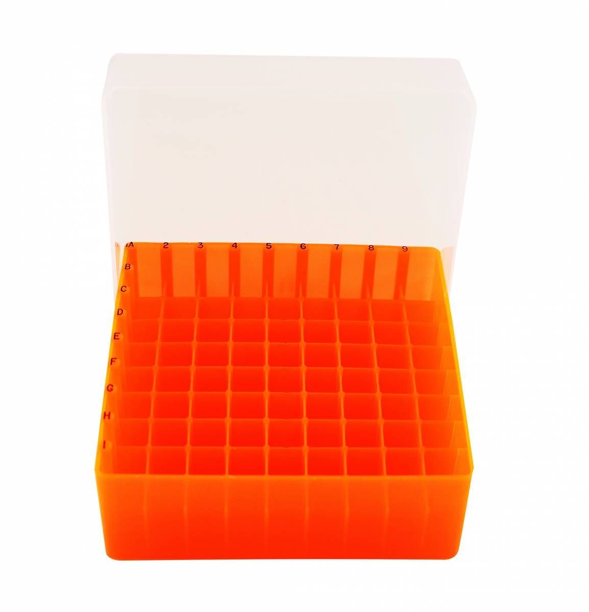 Cryogenic Storage Racks, 81 Tube Capacity, Orange, 2 per Case RP-145630O