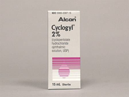 Cyclogyl Mydriatic Cyclopentolate HCl 2% Ophthalmic Drops Dropper ...