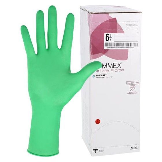 Derma Prene IsoTouch Orthopaedic Polyisoprene Surgical Gloves 6.5 Light ...