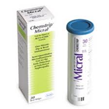 Chemstrip Micral Urine Reagent Strip MICRO ALBUMIN Strips , 30/Bottle ...