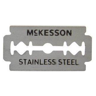 Double Edged Razor Blade McKesson Stainless Steel, Coated, Nonsterile ...
