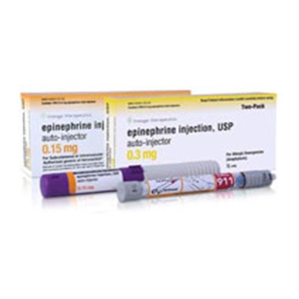 Epinephrine Auto-Injector Syringe 0.3mg Adult 2/Package Global ...
