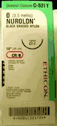 Ethicon Suture 0 Nylon CTX Nurolon Black 8-18" Safety Braid 12/Bx ...
