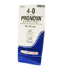 Ethicon Suture Pronova , Taper Point, Size 7-0, 24", Blue Monofilament ...