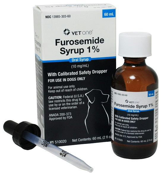 Furosemide Oral Syrup 1% for Dogs, 60mL , 12/Case Vetone OM070MW-Case