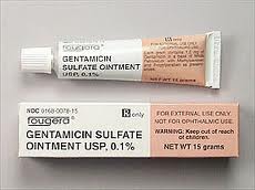 GENTAMICIN OINTMENT 0.1% , 15 GM NDC # 00168-0078-15