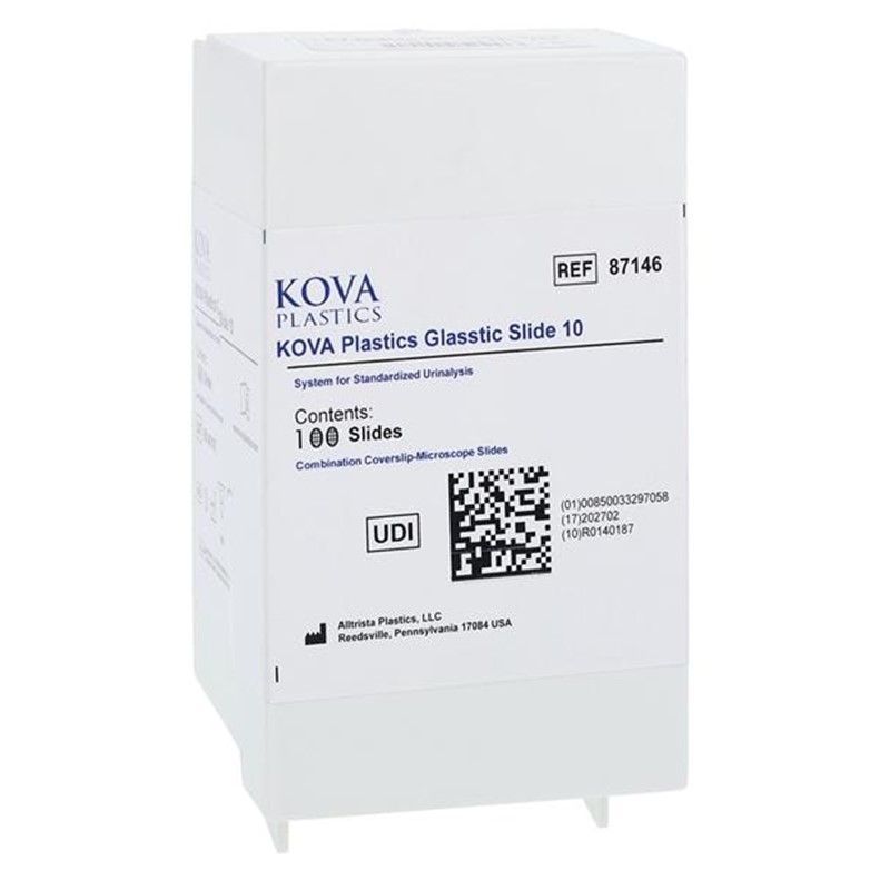 Glasstic Slide 10 Chambered Microscope Slide Standard With 10 Plastic ...