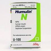 Humulin N NPH, Human Insulin Injection 100 IU/mL, 3mL Elanco 00002-8315-17