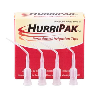 HurriPAK Periodontal Irrigation Tips, Disposable, 20/bx BEU 0283-0908-21