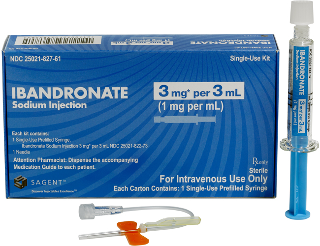 IBANDRONATE SODIUM 1MG/ML , 1x3ml Sagent 25021082761