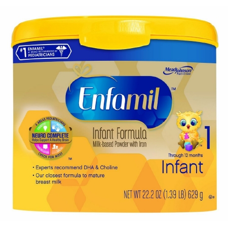 Infant Formula Enfamil Infant 22.2 oz. 6/Case Tub Powder Mead-Johnson ...