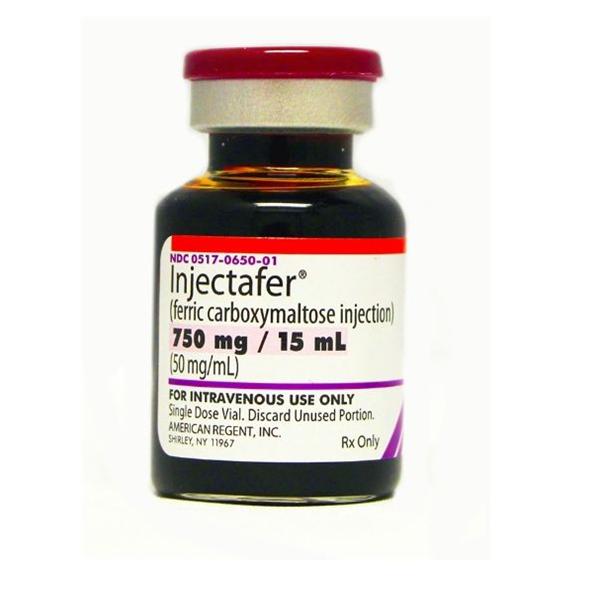 Injectafer Iron Preparations Ferric Carboxymaltose 750 mg Intravenous ...