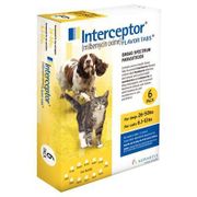 Interceptor Flavor Tablets 6 Doses, 10 Box/Carton ELANCO 616161