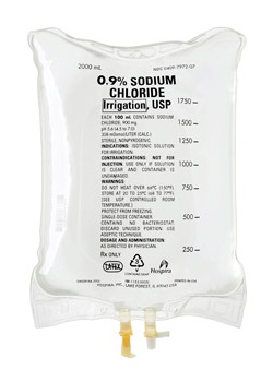 Irrigation Solution Sodium Chloride, Preservative Free 0.9% Flexible Bag 3000 mL , Each Hospira ...