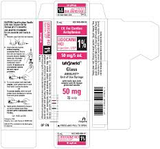 Lidocaine HCl, 1%, 10 mg / mL Parenteral Solution Injection Prefilled ...
