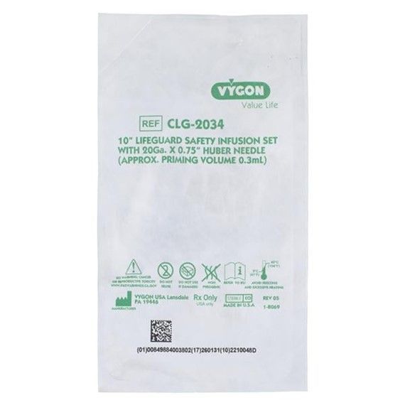 Lifeguard Infusion Set 20gx3/4" Safety 12/Case Advanced Medical Systems ...