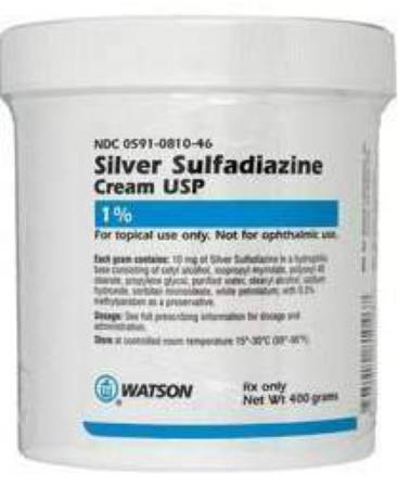 Local Anti-infective Silver Sulfadiazine 1% Topical Cream Jar 85 Gram ...