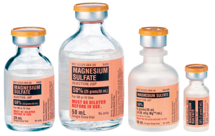 MAGNESIUM SULFATE 500MG/ML, 25x10ml X-Gen 39822402502