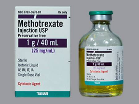 Methotrexate Sodium, Preservative Free 25 mg / mL Injection Single Dose ...
