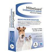 MilbeGuard Tablets 5.75 mg, 6 Tablets/Pkg, 10 Pkg/Carton Blue, 11-25 lb ...