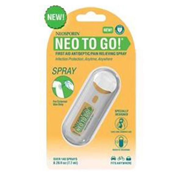 Neosporin Antiseptic Topical Spray 0.26oz Neo to Go .26oz , 36/Case JJ ...