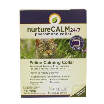 NurtureCALM 24/7 Pheromone Collars 15" Feline Collar MERIDIAN 1663